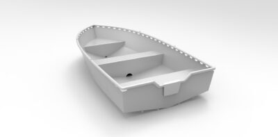 16 Foot 5m Aluminum Utility Skiff Kit - Metal Boat Kits