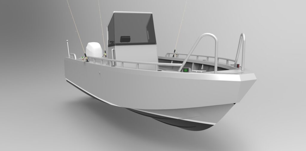 6 Meter 19.5ft Euro Sportfish - Center Console - Metal Boat Kits