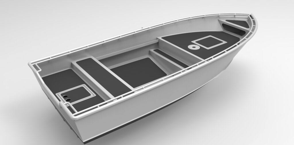 15 Foot (4.5m) Skiff Sportfish - Metal Boat Kits
